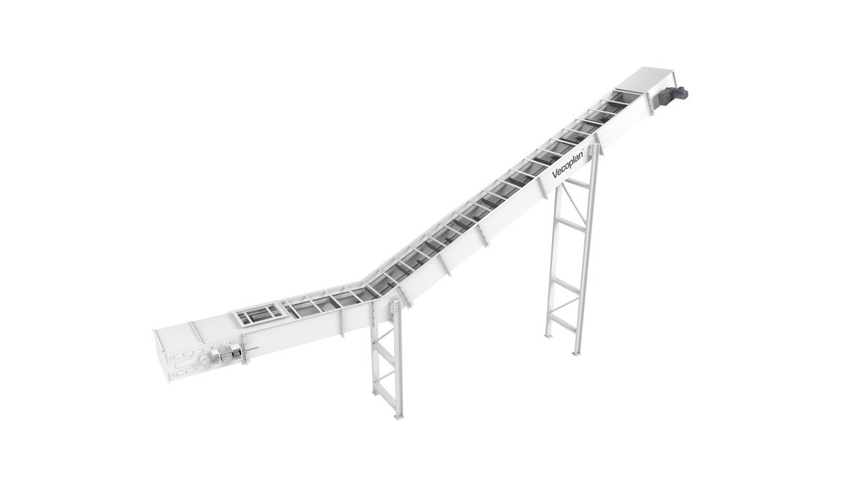 VKU - Chain conveyor with lower belt conveying | Vecoplan