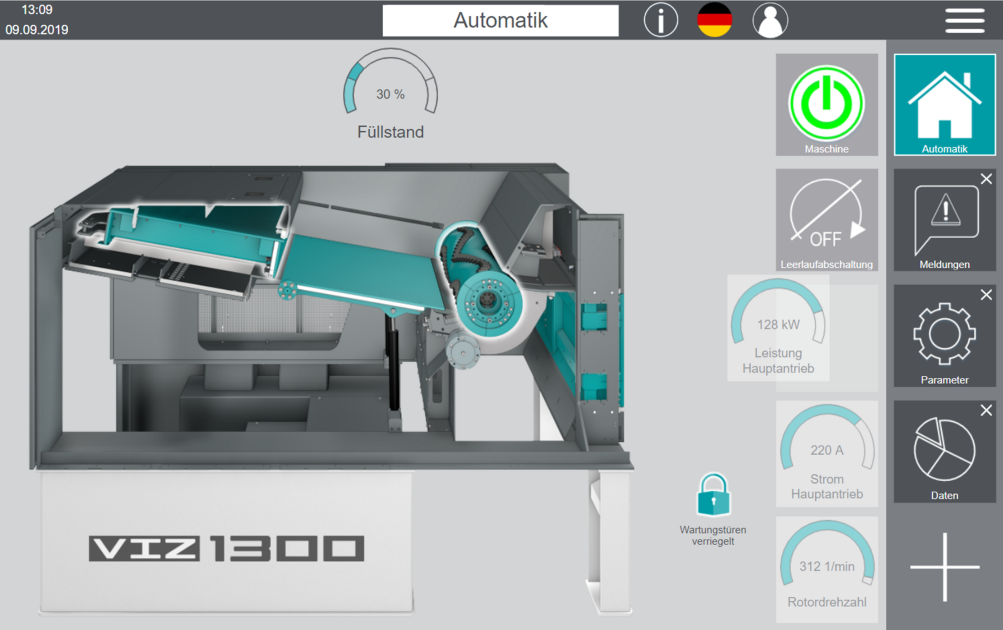 Vecoplan develops a new control panel concept