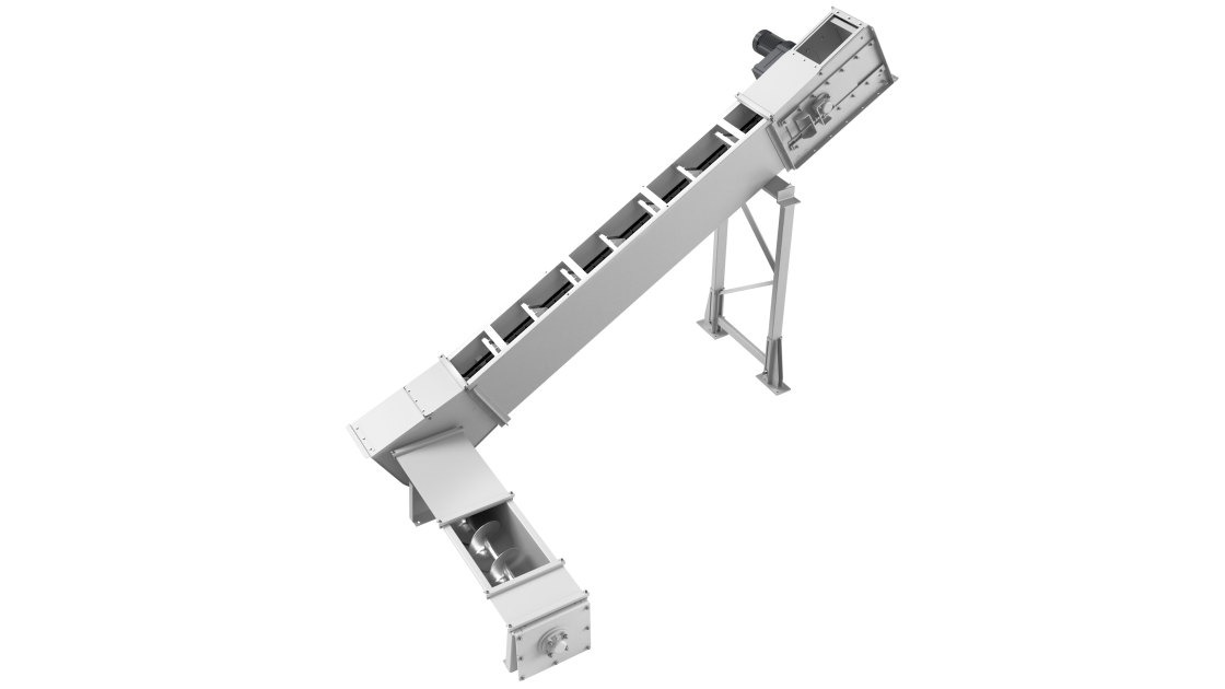 VKS 300 - Kettenförderer mit Schnecke | Vecoplan